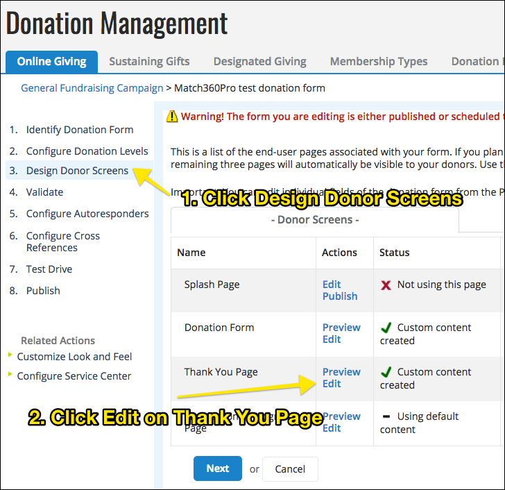 Does Double the Donation integrate with Blackbaud's Luminate Online?